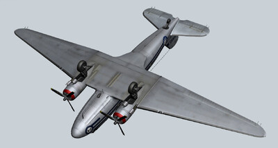C47B (DC3)运输机3D模型模型-军用飞机模型库-3ds Max(.max)模型下载-cg模型网