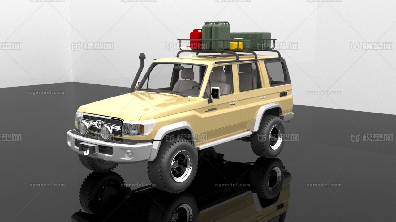 丰田LC76模型-越野车/SUV模型库-3ds Max(.max)模型下载-cg模型网
