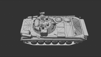 PRP-4A Argus阿格斯装甲侦察车BMP-1俄罗斯陆军模型-装甲车／坦克模型库-Blender(.blend)模型下载-cg模型网