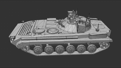 PRP-4A Argus阿格斯装甲侦察车BMP-1俄罗斯陆军模型-装甲车／坦克模型库-Blender(.blend)模型下载-cg模型网