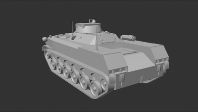 BTR-D 1V119模型-装甲车／坦克模型库-Blender(.blend)模型下载-cg模型网