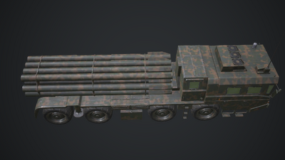 PHL-03型远程火箭炮PHL03江山重工火箭弹PHL-16模型-装甲车／坦克模型库-Blender(.blend)模型下载-cg模型网