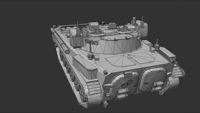 PRP-4A Argus阿格斯装甲侦察车BMP-1俄罗斯陆军模型-装甲车／坦克模型库-Blender(.blend)模型下载-cg模型网