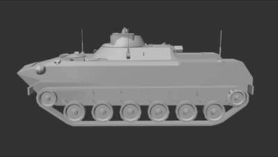BTR-D 1V119模型-装甲车／坦克模型库-Blender(.blend)模型下载-cg模型网