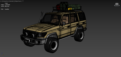 丰田LC76模型-越野车/SUV模型库-3ds Max(.max)模型下载-cg模型网