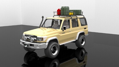 丰田LC76模型-越野车/SUV模型库-3ds Max(.max)模型下载-cg模型网