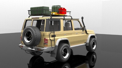 丰田LC76模型-越野车/SUV模型库-3ds Max(.max)模型下载-cg模型网