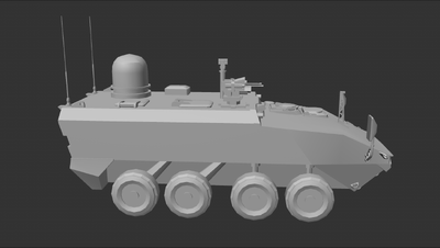美国LAV700 LAV-700轮式步兵战车斯特赖克LAV3模型-装甲车／坦克模型库-Blender(.blend)模型下载-cg模型网