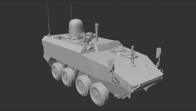 美国LAV700 LAV-700轮式步兵战车斯特赖克LAV3模型-装甲车／坦克模型库-Blender(.blend)模型下载-cg模型网