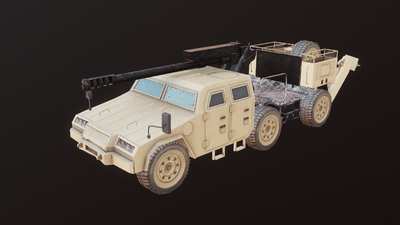 SH2型122毫米车载榴弹炮SH-2车载炮武装解放军部队模型-火炮器械模型库-Blender(.blend)模型下载-cg模型网