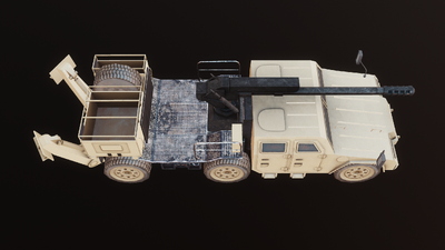 SH2型122毫米车载榴弹炮SH-2车载炮武装解放军部队模型-火炮器械模型库-Blender(.blend)模型下载-cg模型网