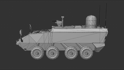 美国LAV700 LAV-700轮式步兵战车斯特赖克LAV3模型-装甲车／坦克模型库-Blender(.blend)模型下载-cg模型网