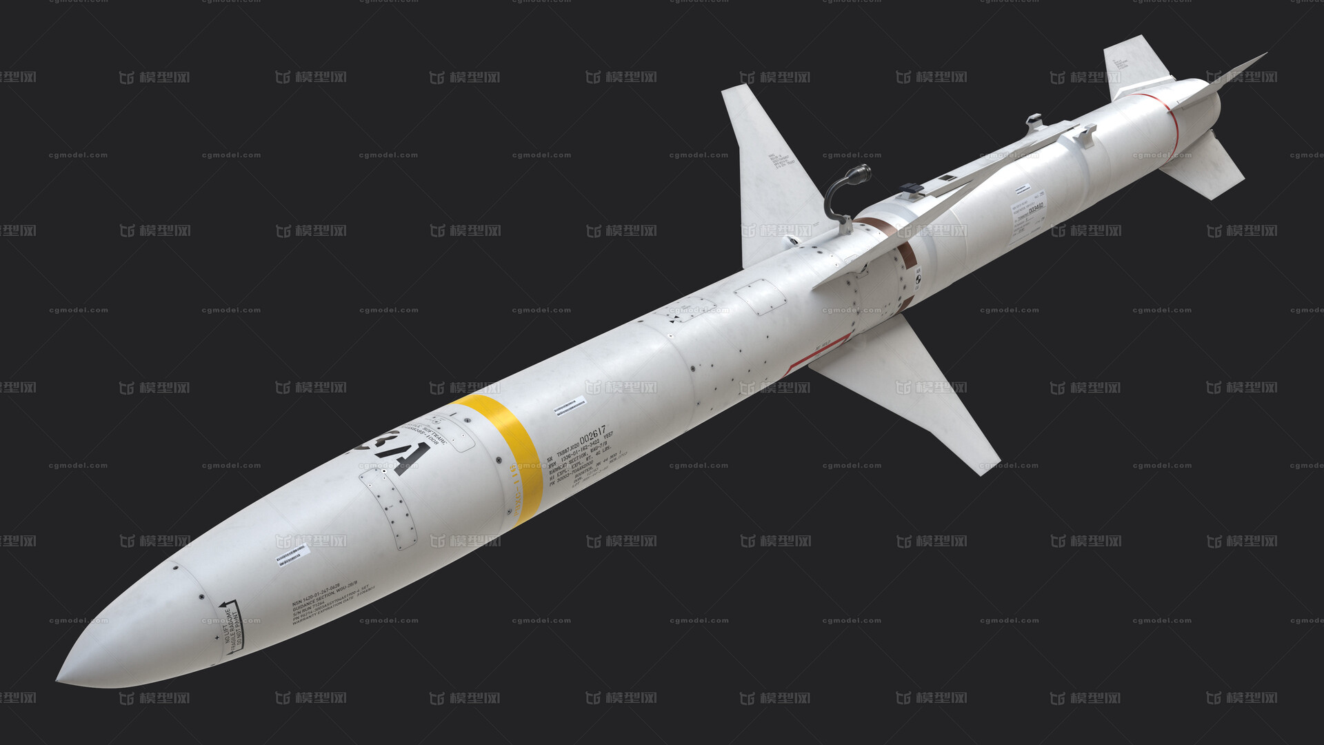 AGM-88 AGM88模型-火炮器械模型库-Blender(.blend)模型下载-cg模型网