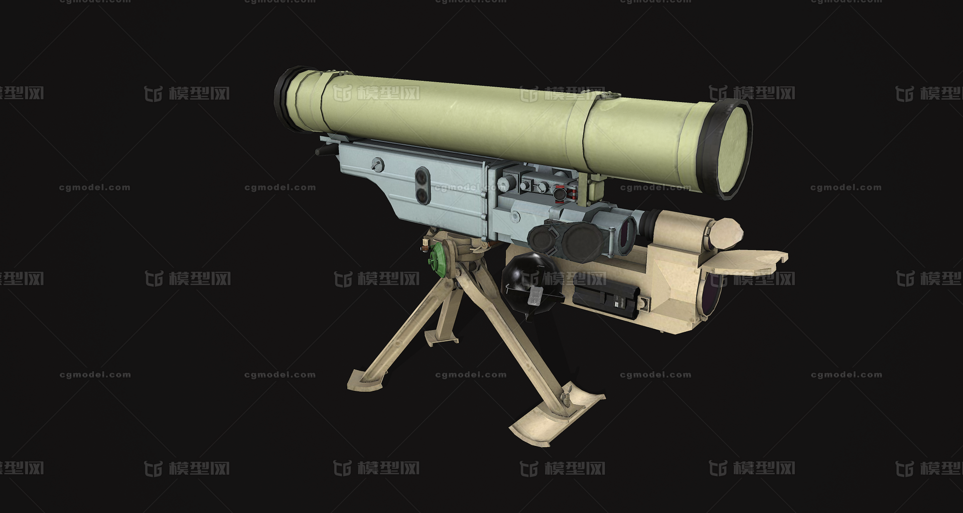 俄罗斯9K115反坦克导弹梅蒂斯M1AT-7 at7模型-火炮器械模型库-Blender(.blend)模型下载-cg模型网