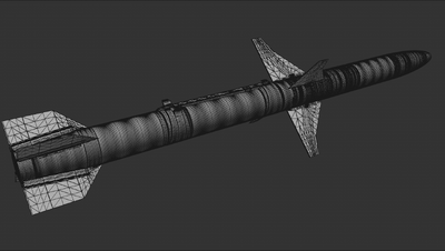 AGM-88 AGM88模型-火炮器械模型库-Blender(.blend)模型下载-cg模型网