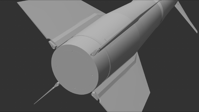 AGM-88 AGM88模型-火炮器械模型库-Blender(.blend)模型下载-cg模型网