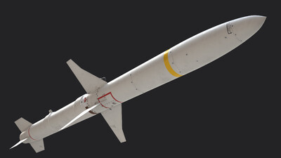 AGM-88 AGM88模型-火炮器械模型库-Blender(.blend)模型下载-cg模型网