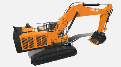 日立EX1200挖掘机 履带式挖土机模型-工程车模型库-3ds Max(.max)模型下载-cg模型网