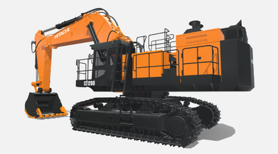 日立EX1200挖掘机 履带式挖土机模型-工程车模型库-3ds Max(.max)模型下载-cg模型网
