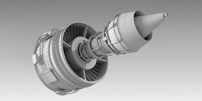 CFM Leap-1C模型-电机部件模型库-3D Studio(.3ds)模型下载-cg模型网