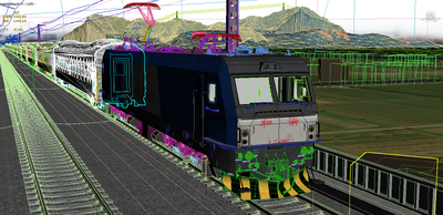 hxd3c-RW25G客运编组 和谐电3C模型-火车/轨道车模型库-3ds Max(.max)模型下载-cg模型网