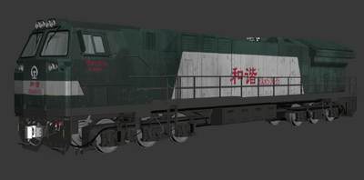 HXN5柴油机车模型-火车/轨道车模型库-3ds Max(.max)模型下载-cg模型网