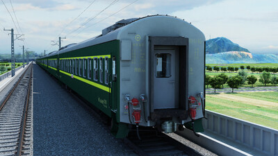hxd3c-RW25G客运编组 和谐电3C模型-火车/轨道车模型库-3ds Max(.max)模型下载-cg模型网
