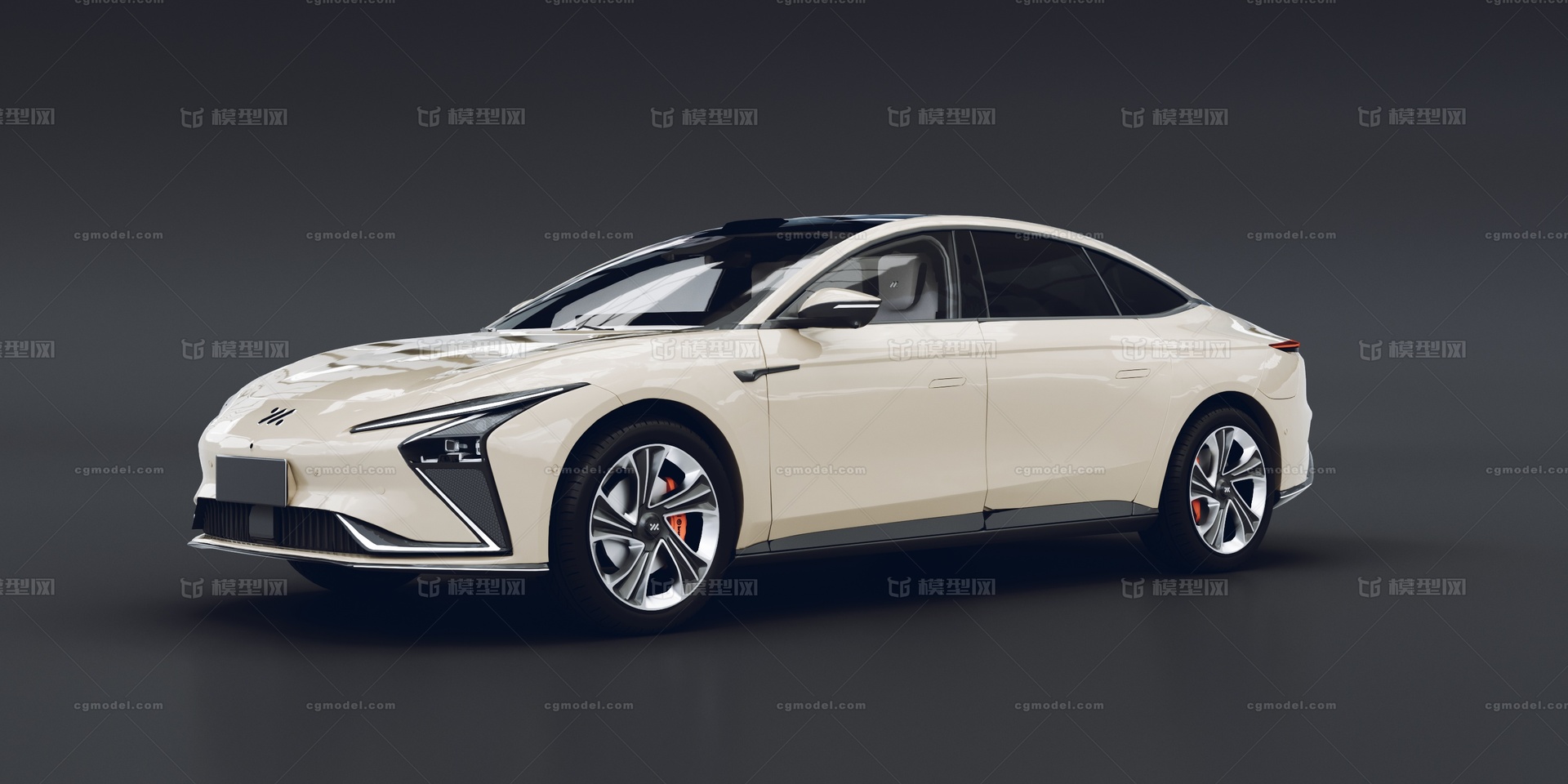 智几IML7 新能源汽车模型-轿车模型库-3ds Max(.max)模型下载-cg模型网