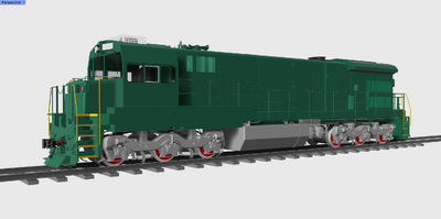 【中国铁路】ND5-II型内燃机车模型-火车/轨道车模型库-FBX(.fbx)模型下载-cg模型网