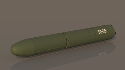 DF5B 东风导弹模型-火炮器械模型库-3ds Max(.max)模型下载-cg模型网