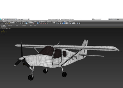 AG60E电动飞机 教练机模型-小型飞机模型库-3ds Max(.max)模型下载-cg模型网
