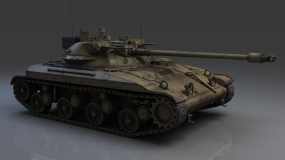 美国T92轻型坦克（PBR）模型-装甲车／坦克模型库-3ds Max(.max)模型下载-cg模型网