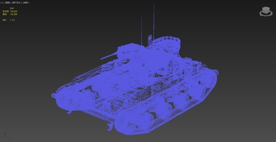 美国T92轻型坦克（PBR）模型-装甲车／坦克模型库-3ds Max(.max)模型下载-cg模型网