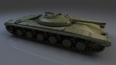 苏联“775工程”导弹坦克（PBR）模型-装甲车／坦克模型库-3ds Max(.max)模型下载-cg模型网