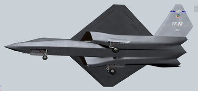 YF-23战斗机3D模型模型-军用飞机模型库-3ds Max(.max)模型下载-cg模型网