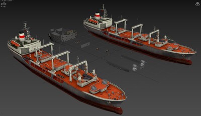 苏联 1559V型模型-军舰模型库-3ds Max(.max)模型下载-cg模型网