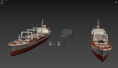 苏联 1559V型模型-军舰模型库-3ds Max(.max)模型下载-cg模型网