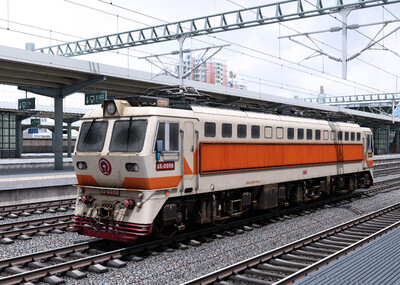 ss7c。韶山7C型电力机车。漯河车站模型-火车/轨道车模型库-3ds Max(.max)模型下载-cg模型网