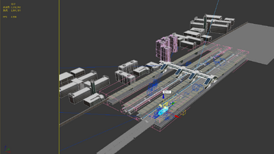 ss7c。韶山7C型电力机车。漯河车站模型-火车/轨道车模型库-3ds Max(.max)模型下载-cg模型网