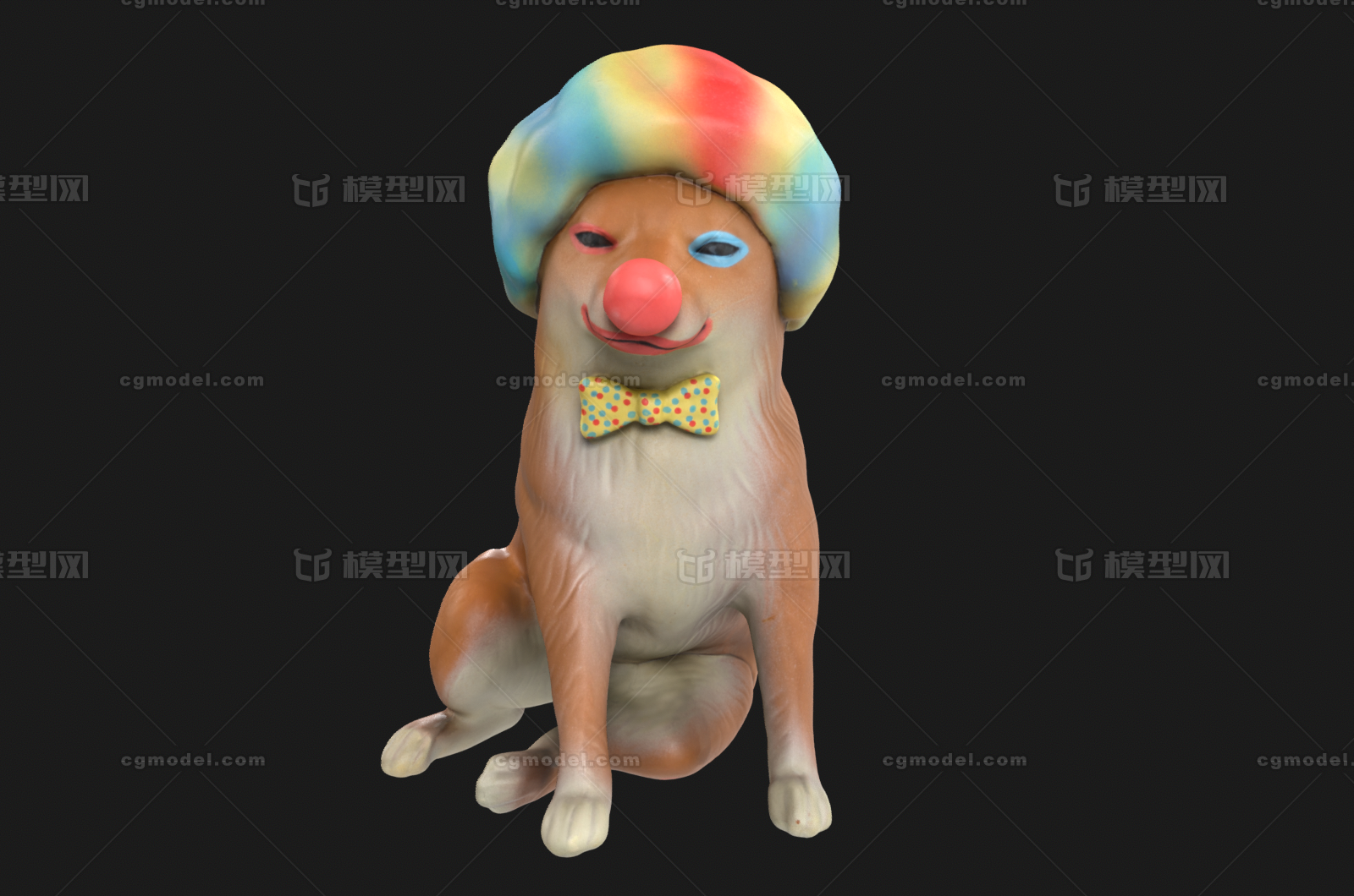 Cheems 盲盒模型-动物雕塑模型库-OBJ(.obj/.mtl)模型下载-cg模型网