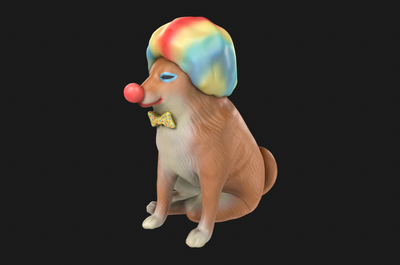 Cheems 盲盒模型-动物雕塑模型库-OBJ(.obj/.mtl)模型下载-cg模型网