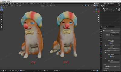 Cheems 盲盒模型-动物雕塑模型库-OBJ(.obj/.mtl)模型下载-cg模型网