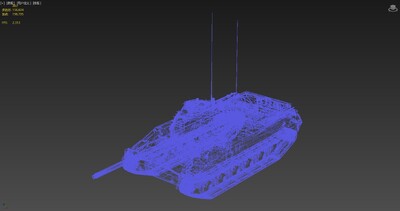 瑞典IKV-91轻型坦克（PBR）模型-装甲车／坦克模型库-3ds Max(.max)模型下载-cg模型网