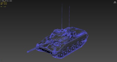 瑞典IKV-91轻型坦克（PBR）模型-装甲车／坦克模型库-3ds Max(.max)模型下载-cg模型网