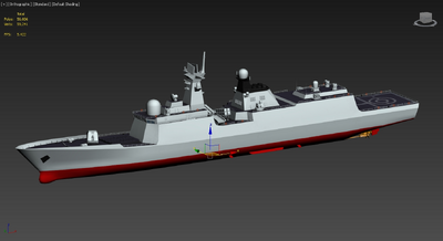 054A护卫舰模型-军舰模型库-3ds Max(.max)模型下载-cg模型网