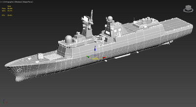 054A护卫舰模型-军舰模型库-3ds Max(.max)模型下载-cg模型网