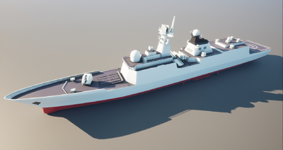 054A护卫舰模型-军舰模型库-3ds Max(.max)模型下载-cg模型网