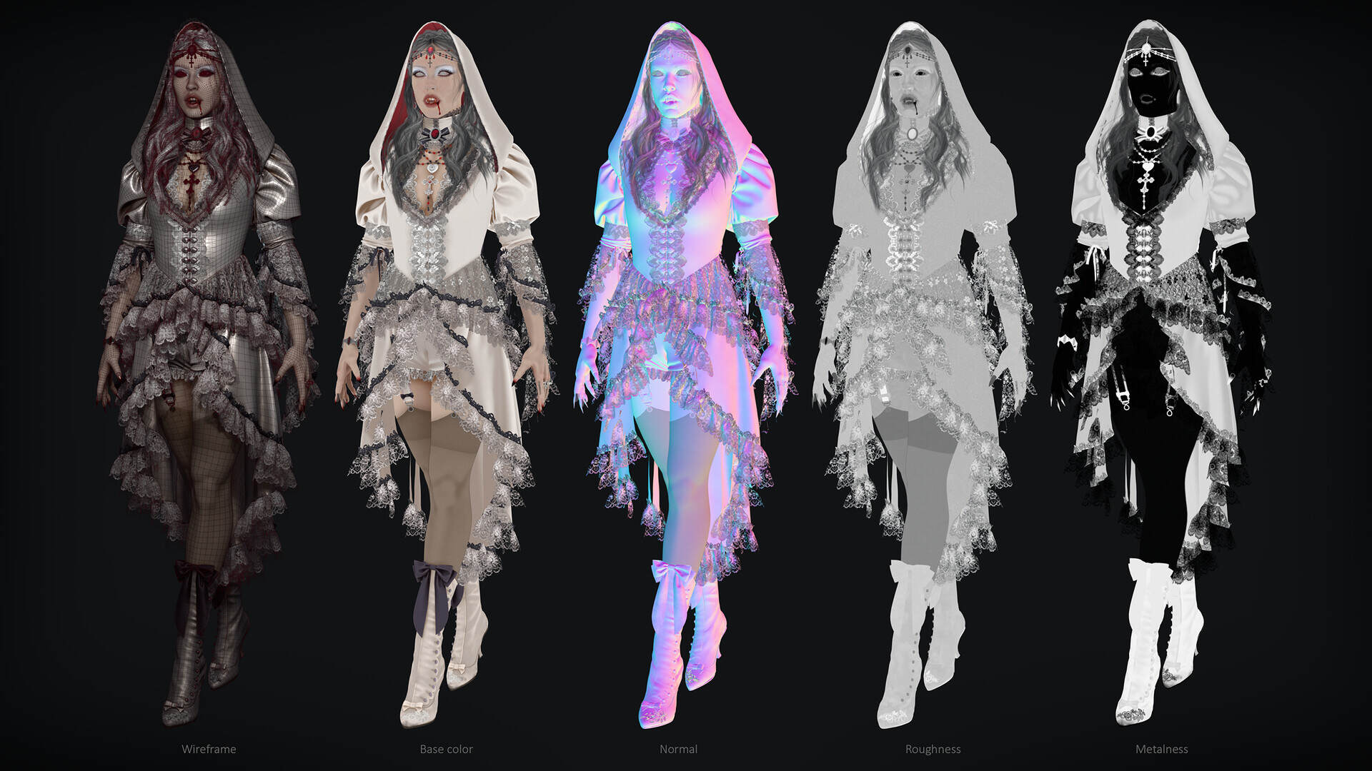 The Vampiress模型 - 角色/人物/生物 - 作品模型 - CG模型网