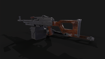 PKM·LMG轻机枪 枪械模型模型-枪械模型模型库-3ds Max(.max)模型下载-cg模型网