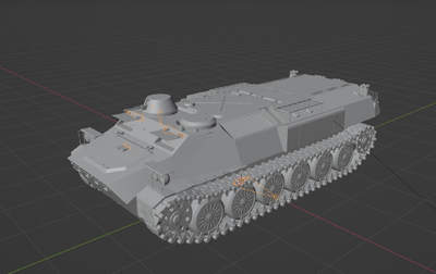 坦克 Tank模型-装甲车／坦克模型库-Blender(.blend)模型下载-cg模型网